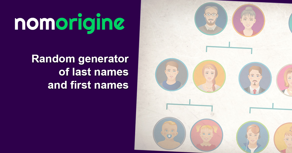 Random baby name generator - Surnames and First names